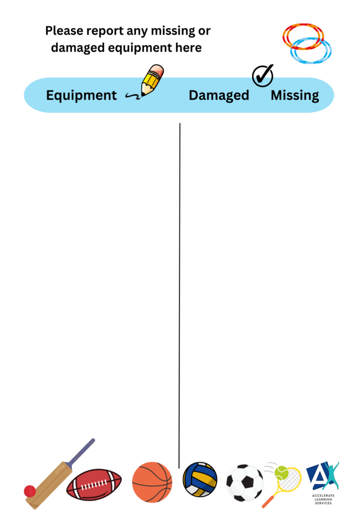 PE Equipment Essentials List | Accelerate Learning Services
